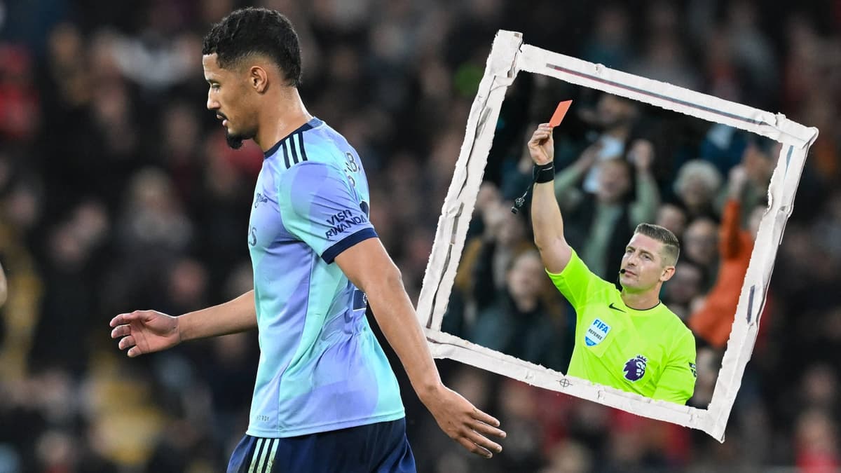 William Saliba red card: Arsenal legend reacts to shock decision with ...